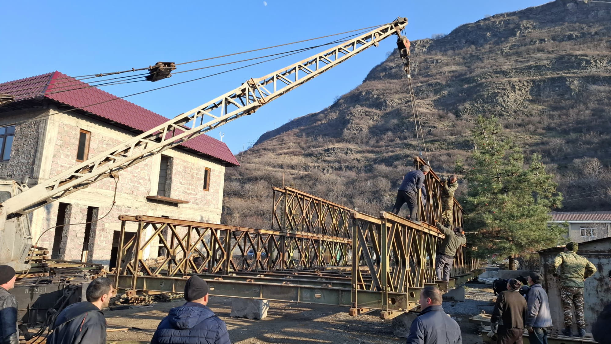 Installation of bridges in affected areas of Armenia - Hellenic Aid